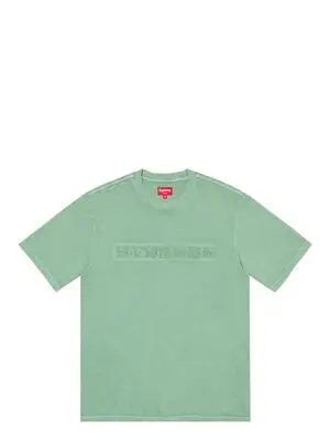 Supreme Embossed Vines Short-sleeve Top - Green