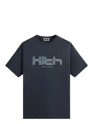 Kith New York Techno Logo Tee - Blue