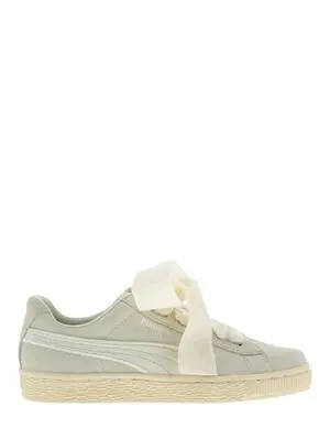 PUMA Suede Heart Jr Velvet Sneakers - Cream