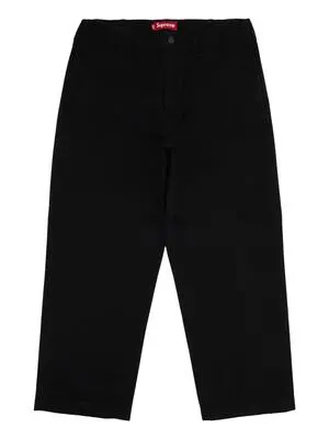 Supreme Washed Herringbone Chino Pant - Black