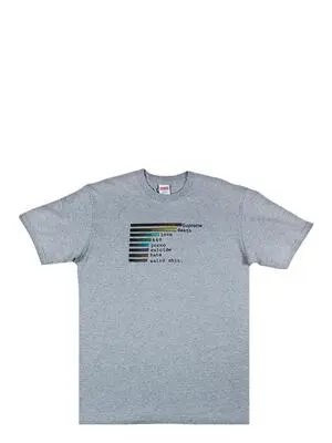 Supreme Supreme Chart T-Shirt Grey