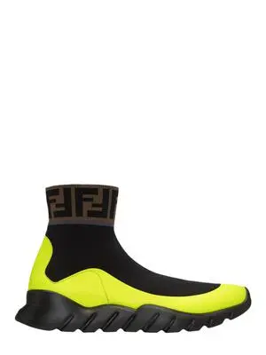 Fendi High Tech Fabric Sneakers - Black