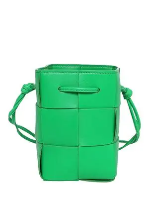 Bottega Veneta Mini Crossbody Bucket Bag - Green