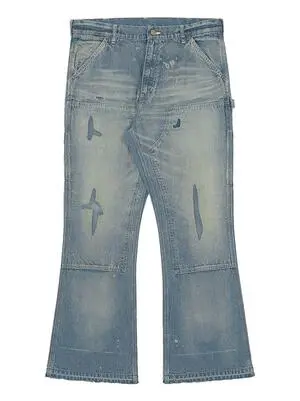SAINT MXXXXXX Double Knee Denim - Blue