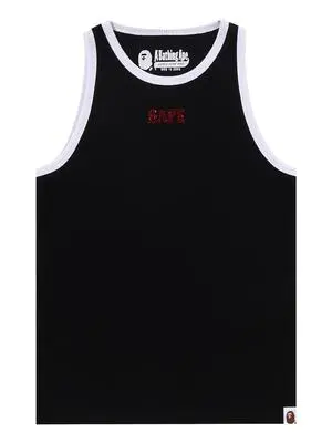 A BATHING APE Crystal Stone Tank Top - Black