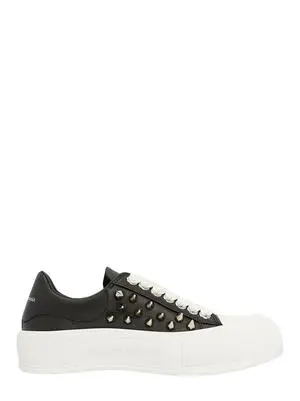 Alexander McQueen Deck Plimsoll Studded - Black