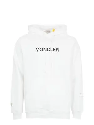 Moncler X Fragment Cartoon Logo Hoodie - White