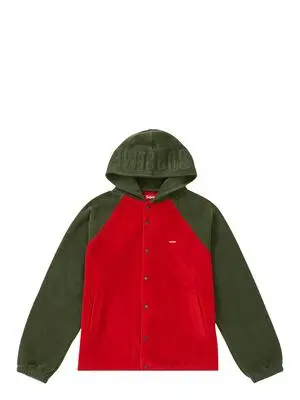 Supreme Polartec Hooded Raglan Jacket - Red