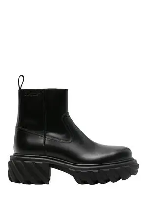 Off-White Exploration Motor Ankle Boot Black