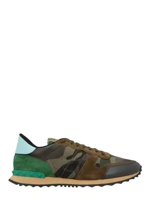 Valentino Garavani Rockrunner Camo Sneakers - Green