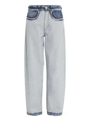 Marni Stone Washed Denim Pants - Blue
