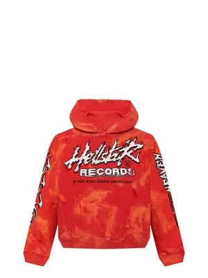 HELLSTAR Records Pullover Hoodie - Red