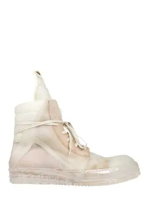Rick Owens Edfu Geobasket Sneakers - Cream