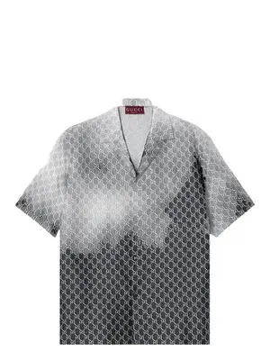 Gucci Monogram Vacation Shirt - Grey