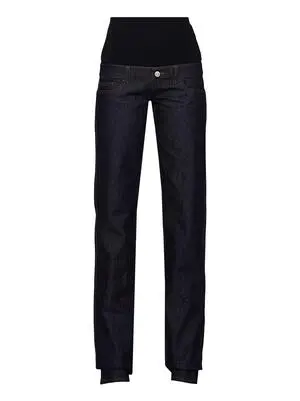 Coperni Jersey Hybrid Denim Trousers - Blue