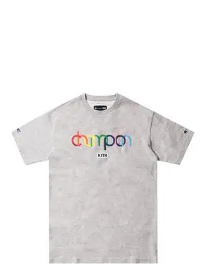 Kith X Champion Double Logo Tee - Grey
