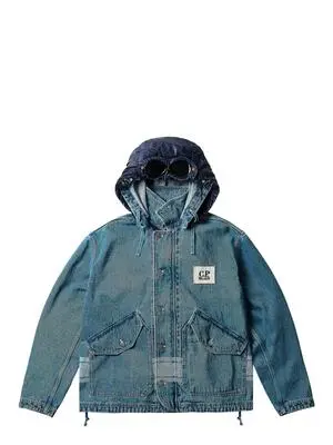 PALACE X C.p. Company 14 3/4oz Denim Goggle Jacket - Blue