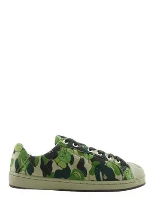 A BATHING APE Skullsta Fs-020 Low Camo Sneakers - Green