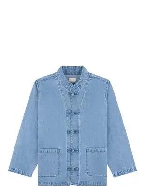 Aimé Leon Dore Denim Collarband Jacket - Blue