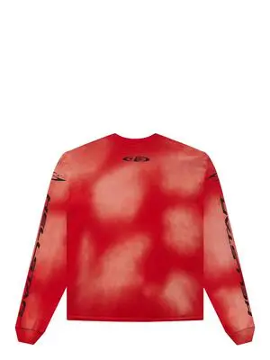 HELLSTAR H Cursive Logo Longsleeve - Red
