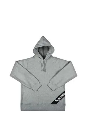 Supreme Corner Label Hooded Sweatshirt - Grey