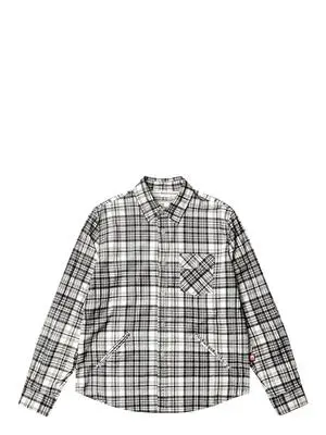 ADVISORY BOARD CRYSTALS Alumni Plaid Overshirt - Black