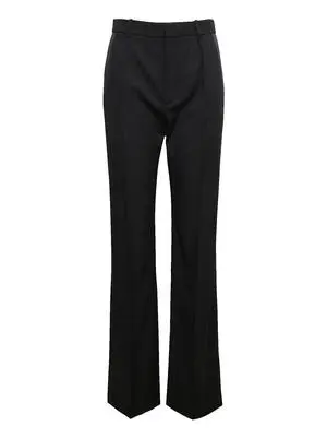 Saint Laurent High-waisted Tuxedo Pants - Black
