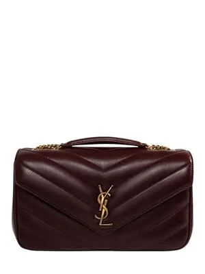 Saint Laurent Lambskin Envelope Bag Red