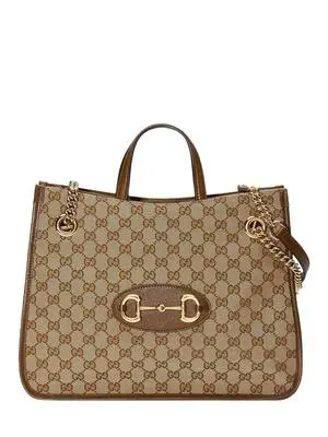 Gucci Horsebit 1955 Medium Tote Bag - Tan