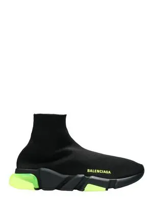 Balenciaga Speed Trainer With Clear Sole - Black