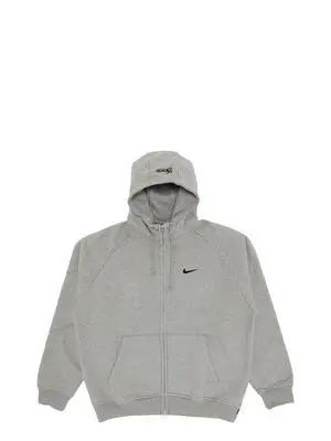 Supreme X Nike Zip Up Hooded Sweatshirt - Grey