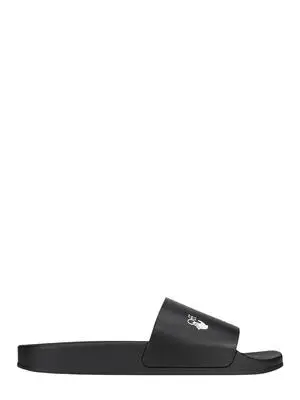 Off-White Logo Sliders - Black