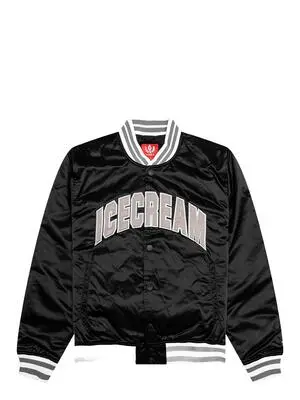 ICECREAM Varsity Jacket - Black