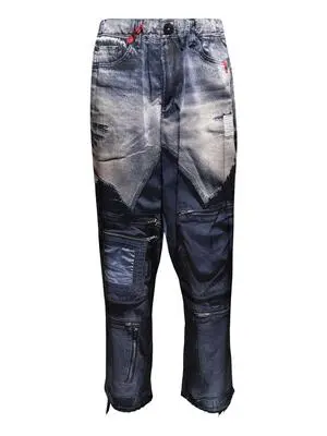 Mihara Yasuhiro Trompe L'oeil Parachute Pants - Green