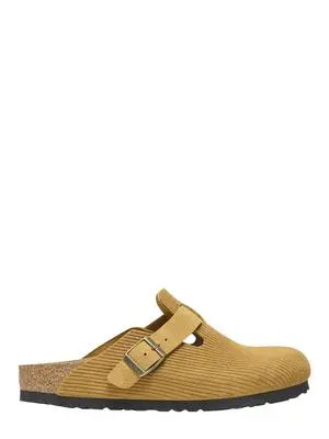 BIRKENSTOCK Boston Suede Embossed Corduroy - Tan