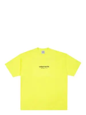 Vetements Urban Logo T-shirt - Yellow