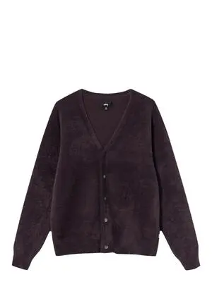 StÜssy Shaggy Cardigan - Purple
