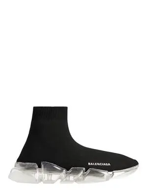 Balenciaga Speed 2.0 Sneaker With Clear Sole - Black