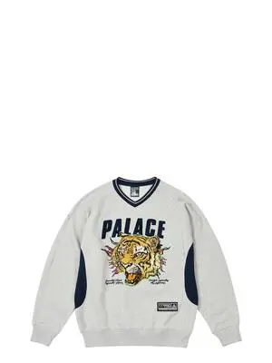 PALACE Tora Tora Crewneck Grey