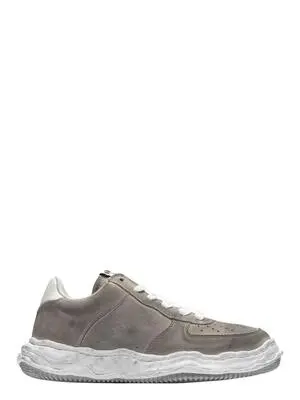 Mihara Yasuhiro Wayne Brushed Suede Low Top Sneakers - White