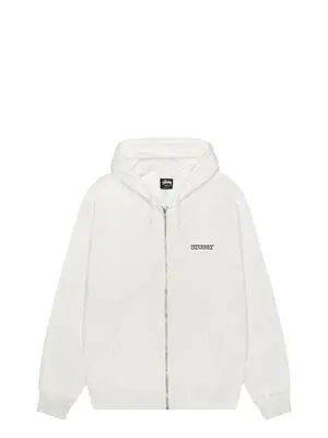 StÜssy Jumbo Zip Hoodie - Cream