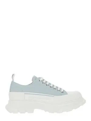 Alexander McQueen Tread Slick Lace Up Sneakers - Blue