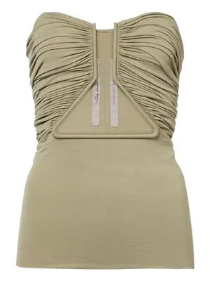 Rick Owens Jersey Prong Bustier Top - Green