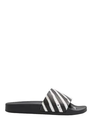 Off-White Graffiti Sliders - Black