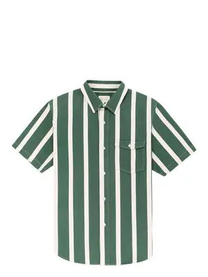 Aimé Leon Dore Bold Stripe Short-sleeve Shirt - Green