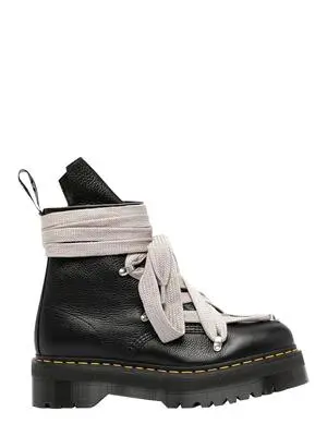 Rick Owens Dr. Martens X 1460 Quad Sole Jumbo Lace Boots - Black