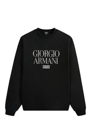 Kith Giorgio Armani Nelson Crewneck - Black