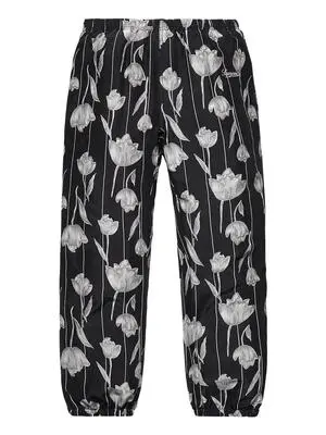Supreme Floral Silk Track Pant - Black