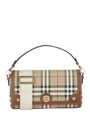 Burberry Top Handle Note Bag - Brown
