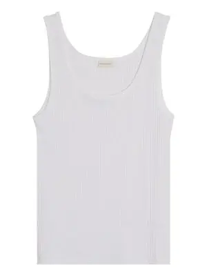 Dries Van Noten Open Neck Tank Top - White